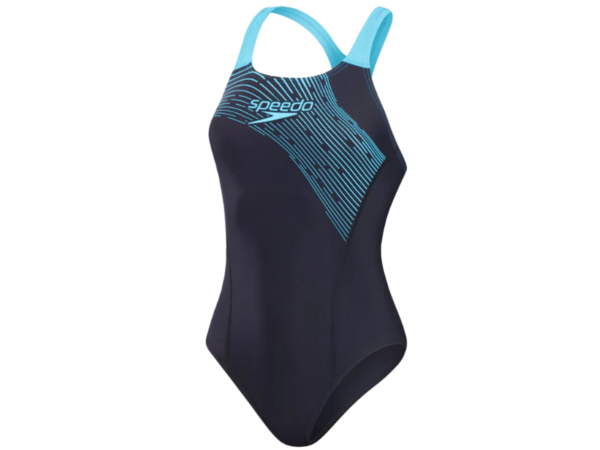 Speedo Medley Logo Medalist Ladies Swimsuit (Navy/Blue) – Gotto Sports ...
